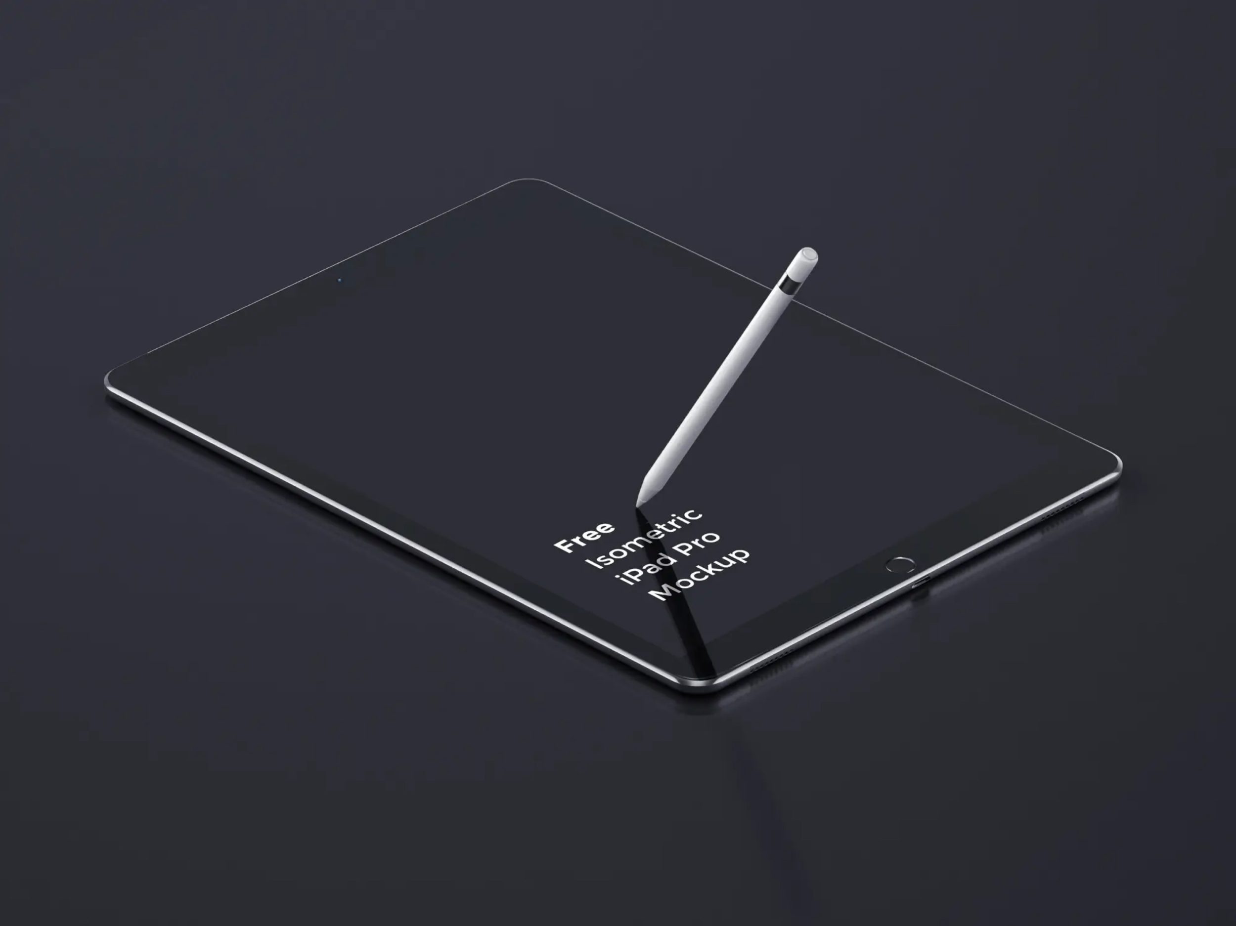 Isometric View & Perspective View iPad Pro With Pencil And Keyboard ...